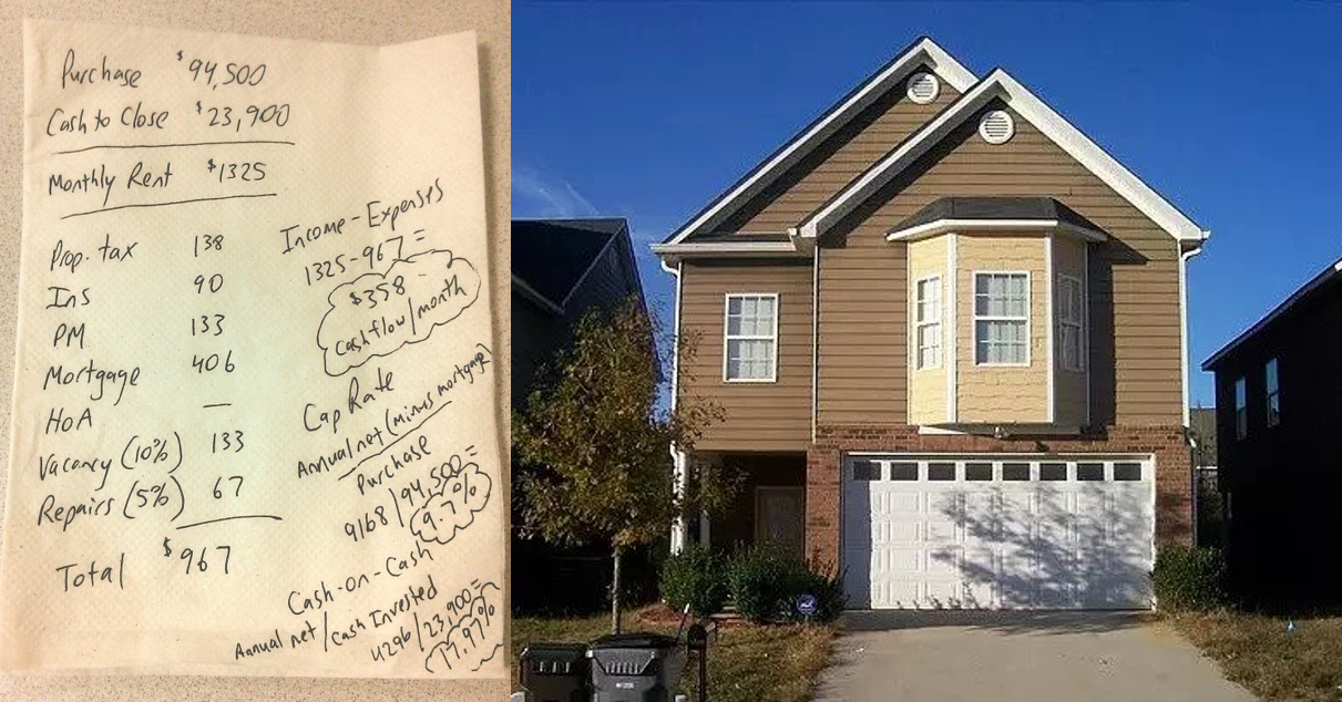 Rental Property Numbers so Easy You Can Calculate Them on a Napkin ...